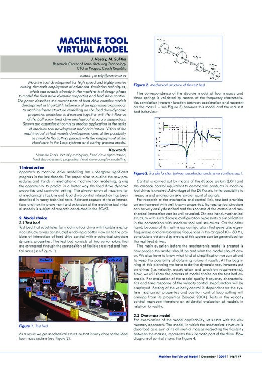 Machine Tool Virtual Model | MM Science Journal