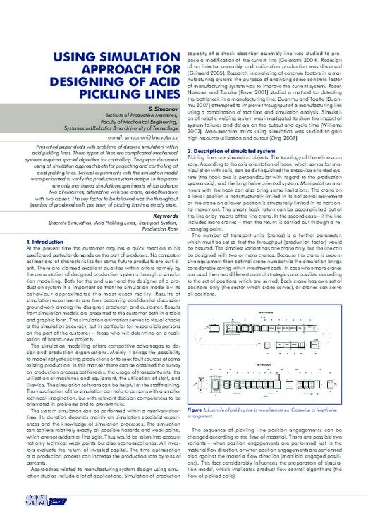 USING SIMULATION APPROACH FOR DESIGNING OF ACID PICKLING LINES | MM ...