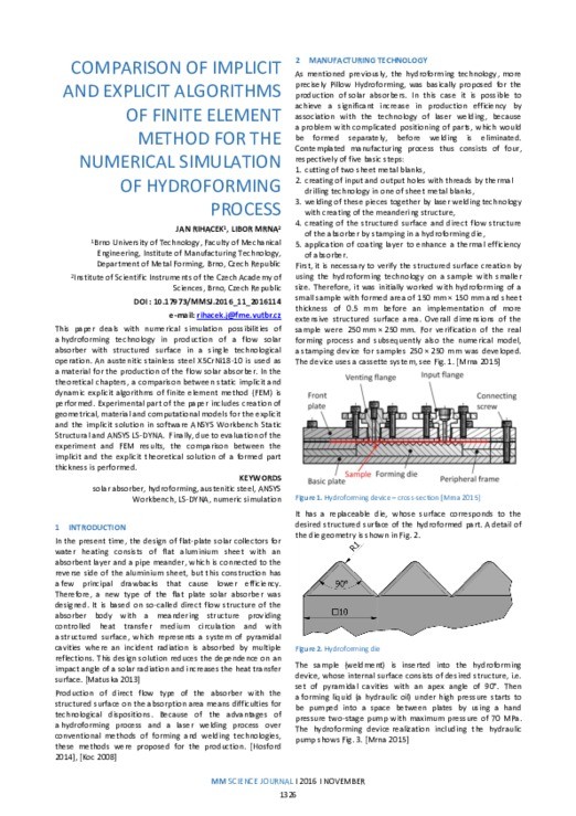 Comparison Of Implicit And Explicit Algorithms Of Finite Element Method For The Numerical