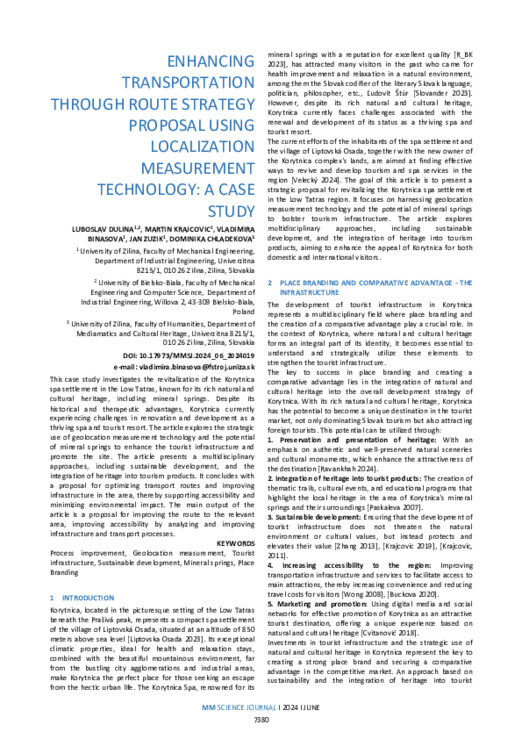 ENHANCING TRANSPORTATION THROUGH ROUTE STRATEGY PROPOSAL USING ...